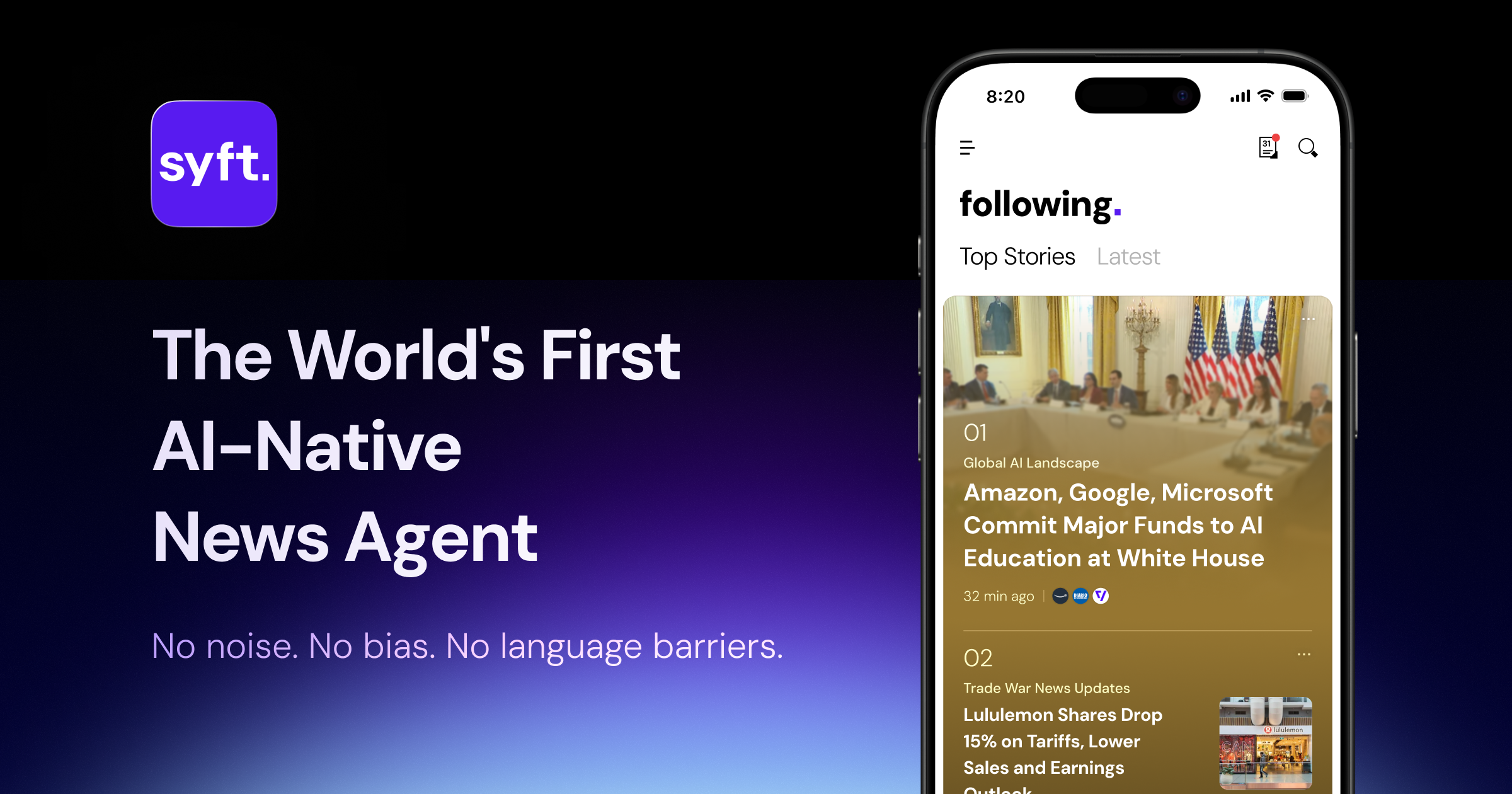 Syft AI | The World's First AI-Native News Agent